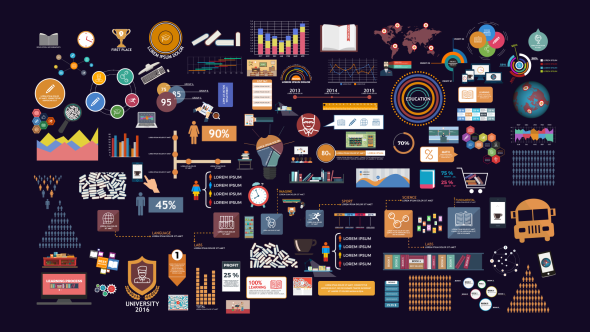 Bigdata Education Infographics Pack After Effects Project Files